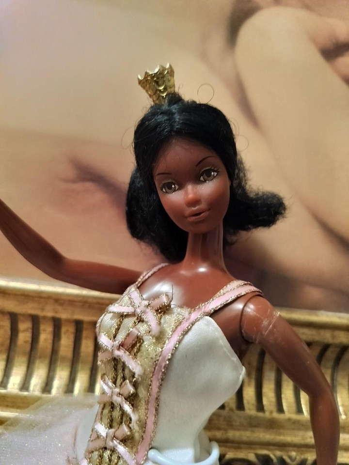 1976 Vintage HTF Ballerina Cara/ AA Barbie doll friend/Nutcracker Dress ...