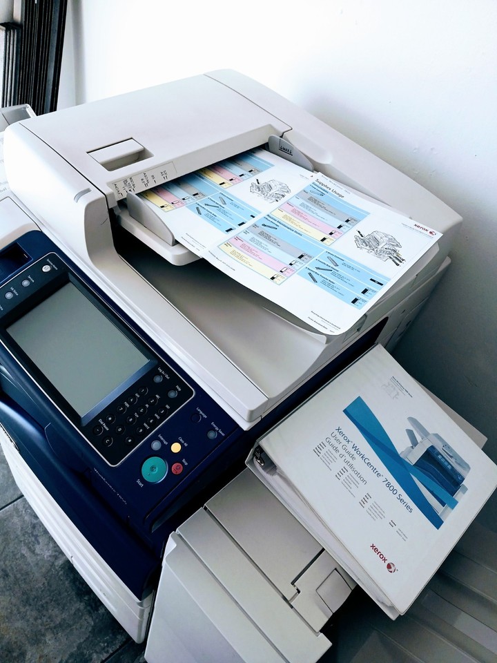 Xerox WorkCentre 7855 Color Copier Printer Scanner with Stapling ...