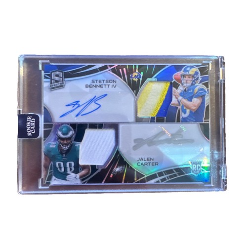 2023 Spectra Football Stetson Bennett/Jalen Carter Rookie Dual Patch ...