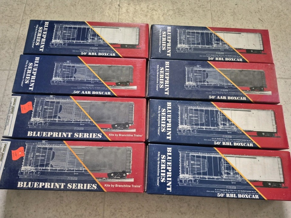 HO Lot of Blueprint Series 50' AAR Boxcar Kits Chesapeake Ohio SP | eBay
