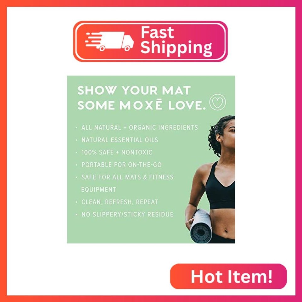 MOXE Yoga Mat Cleaner, 4 Ounces (Lavender Chamomile & Rosemary Lemon, 1 ...