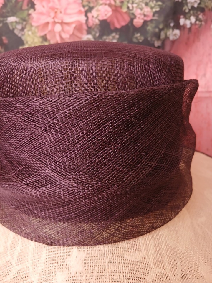 Jacques Vert Women's Purple /Cream Floral Lace Design Large Brim ...