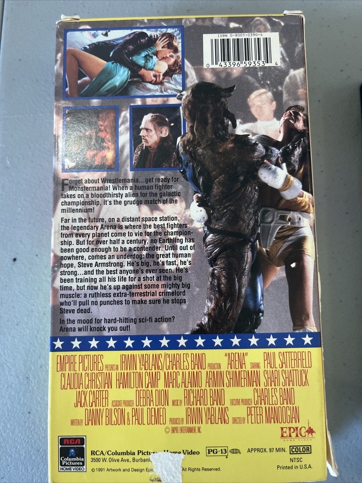 VHS TAPE Arena: Man Vs. Monster (1991) 43396593534 | eBay