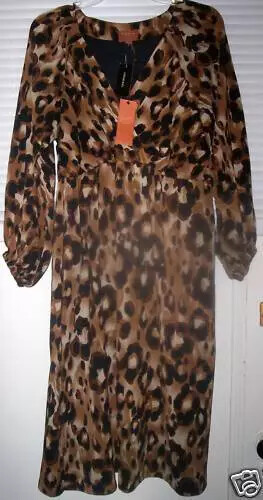 NWT LANE BRYANT ICON LEOPARD PRINT DRESS 18 20 22 24 | eBay