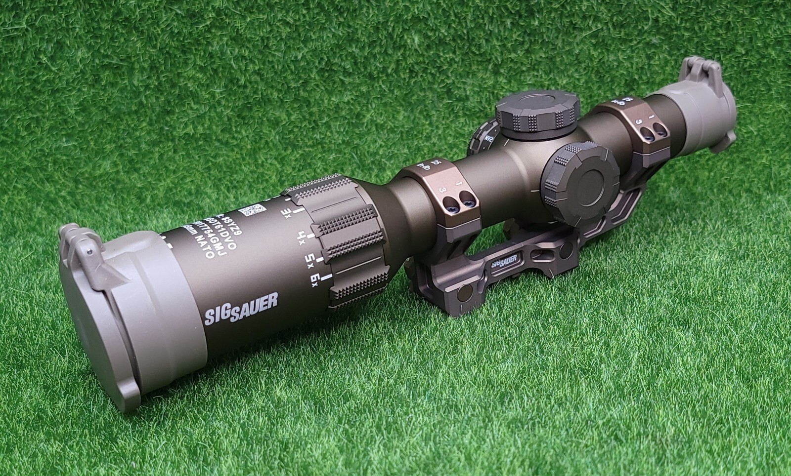 Sig Sauer TANGO6T DVO 1-6X24mm Riflescope FFP DWLR-556 Reticle, FDE ...