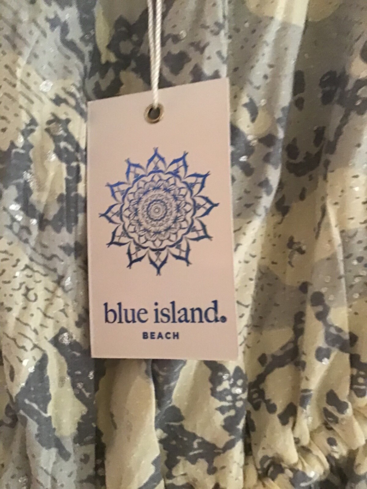 Blue Island Beach Off the shoulder cover-up dress Size Small | eBay