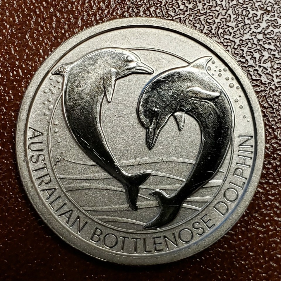 2019 $30 1/3 oz Australian Bottlenose Dolphin Platinum Coin - Rare ...