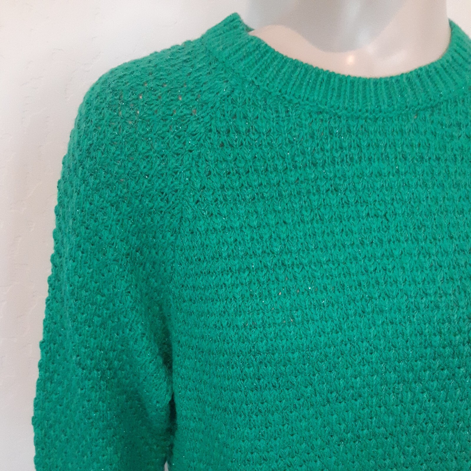 NWT St John s Bay Women s Sweater Green Sparkle Long Sleeve Multiple nwt-st-john-s-bay-women-s-sweater-green-sparkle-long-sleeve-multiple