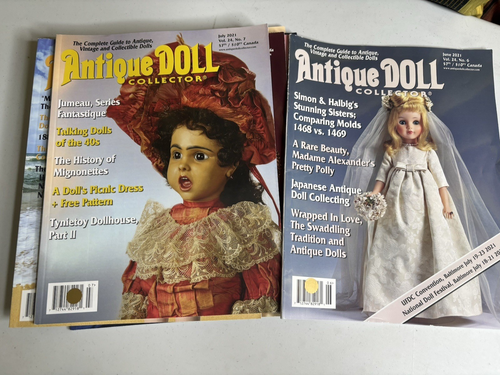 LOT x 9 Antique Doll Collector Magazines 2021 2022 Color Gloss ...