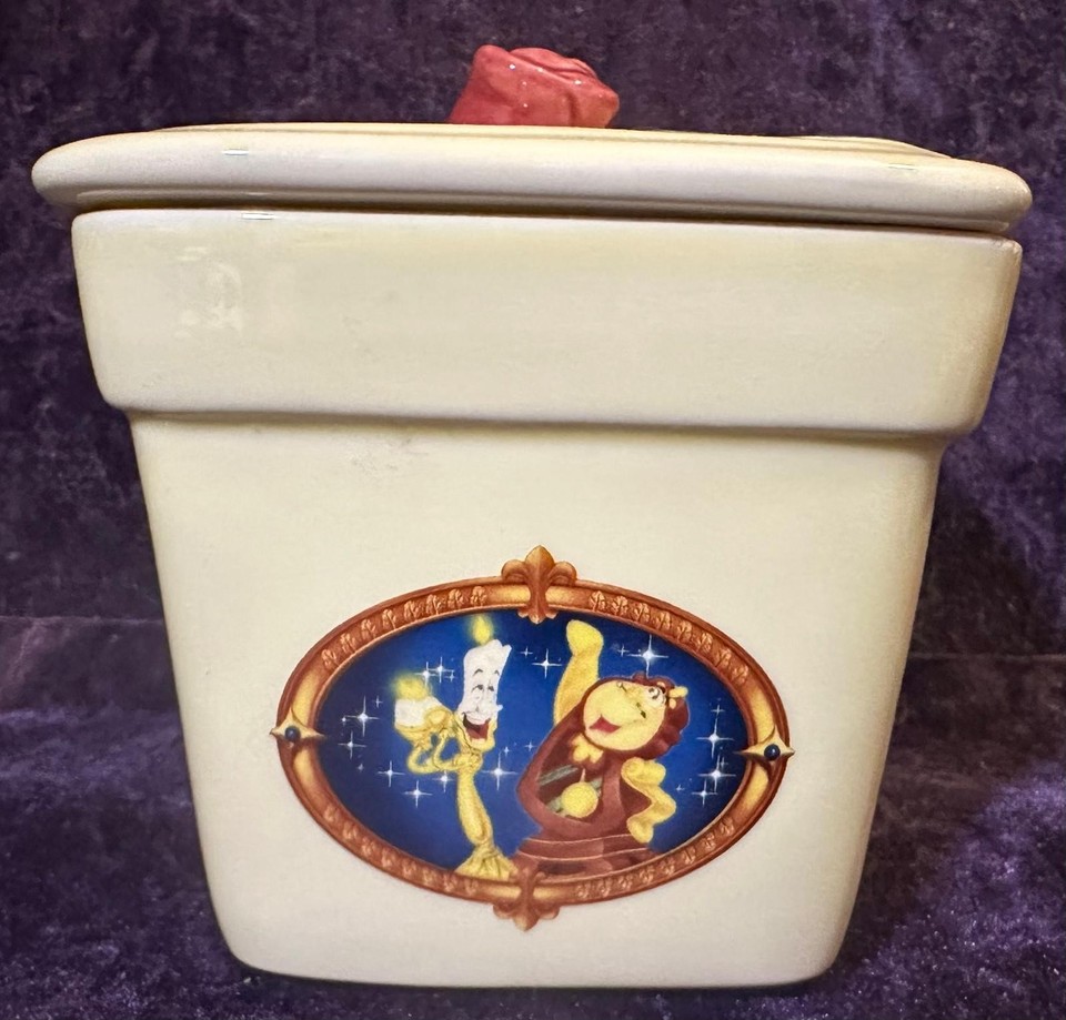 Walt Disney Beauty and the Beast Special Edition Clover Ceramic Butter ...
