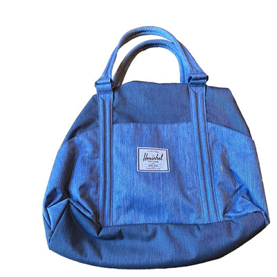 Herschel Strand Tote Bag Blue 18" Wide Women Shoulder Travel Gym Purse ...