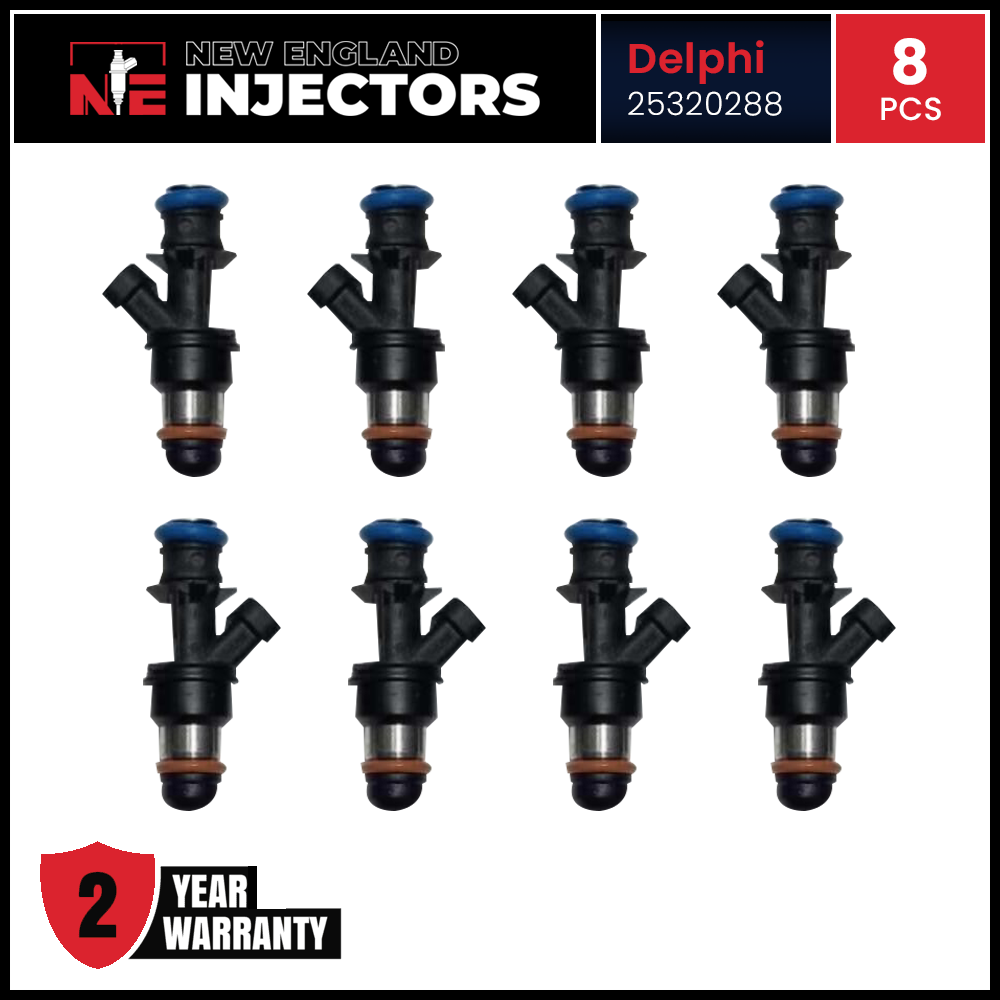 Reman Set Of 8 Delphi Fuel Injector 2000 Chevy GMC 6.0L 25320288 4 Hole ...