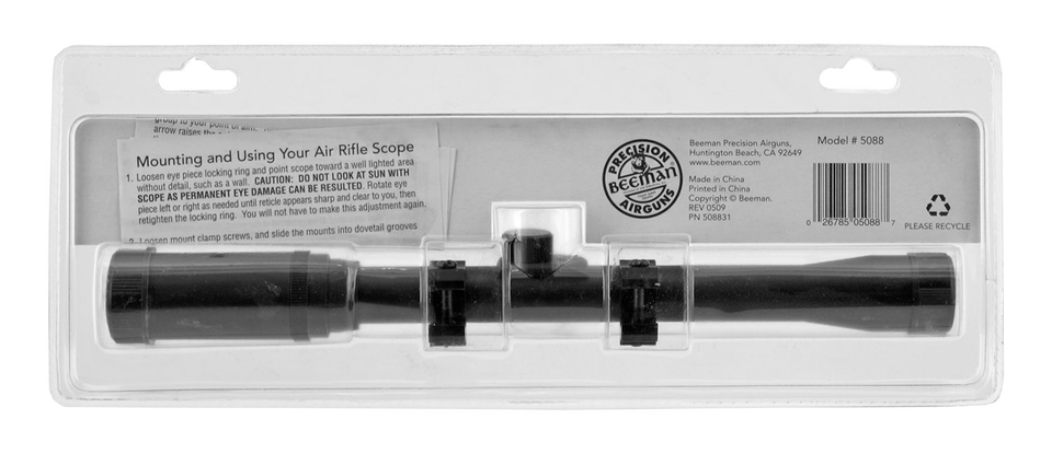 4 x 20 Beeman Sportsman Series Rifle Scope with Mounts | eBay