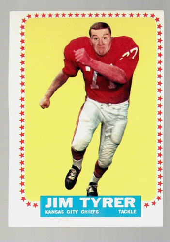 Jim Tyrer 1964 Topps Kansas City Chiefs RC Card #108 Ohio State EX+ ...