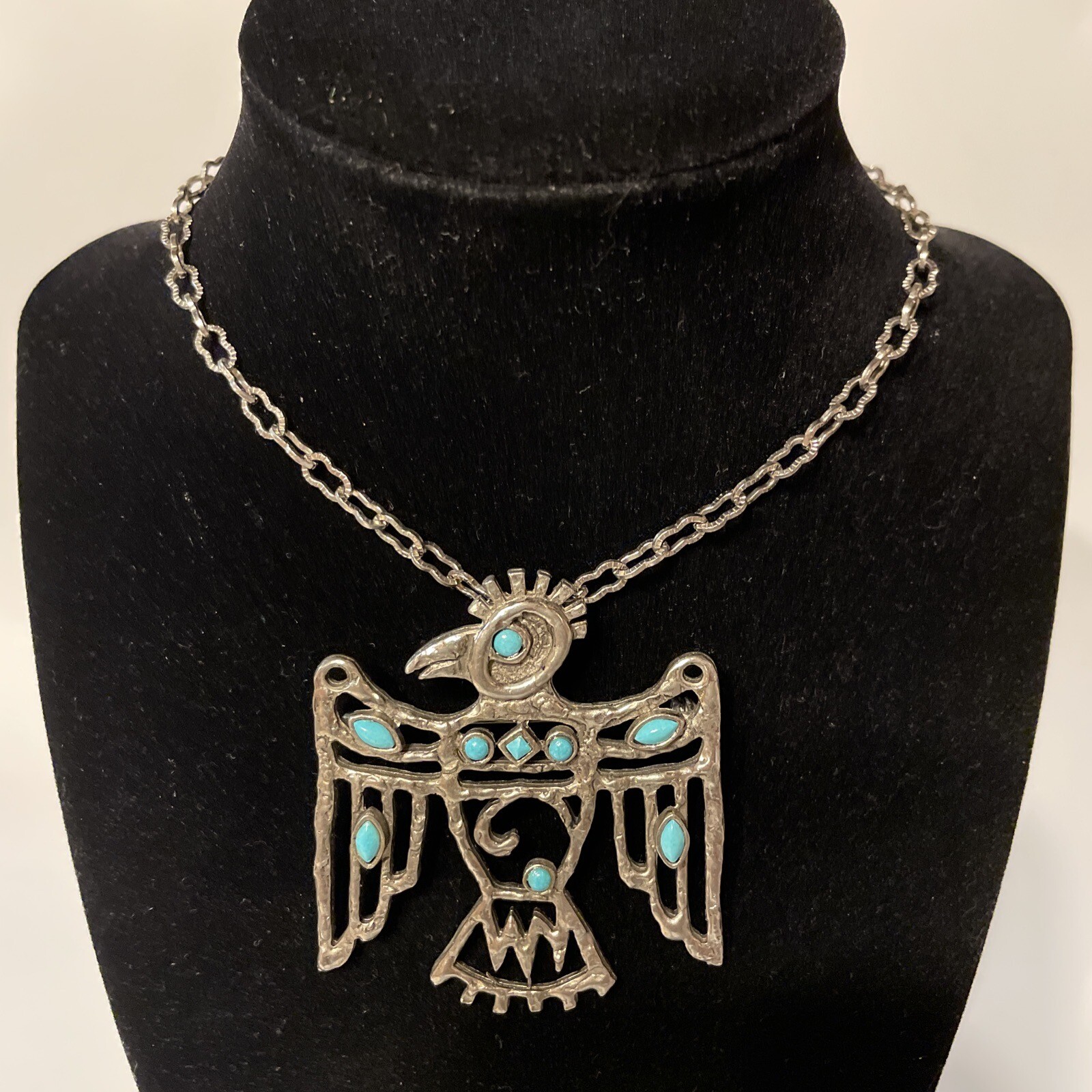 Vintage St Labor Indian School Thunderbird Pin/Pendan… - Gem