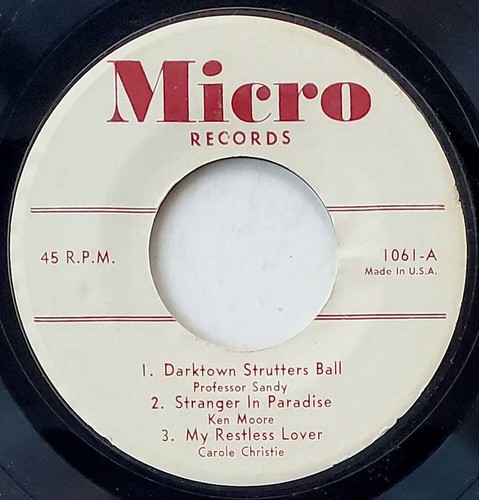 Rare Micro Label Comp 45 EP 1950s Boston Jazz Vocal Pop Preston ...