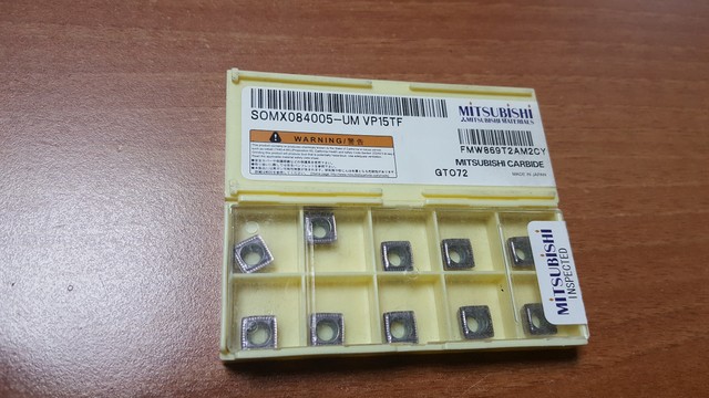 Mitsubishi Somx084005-um Carbide Inserts Grade Mc1020 10pcs for sale ...