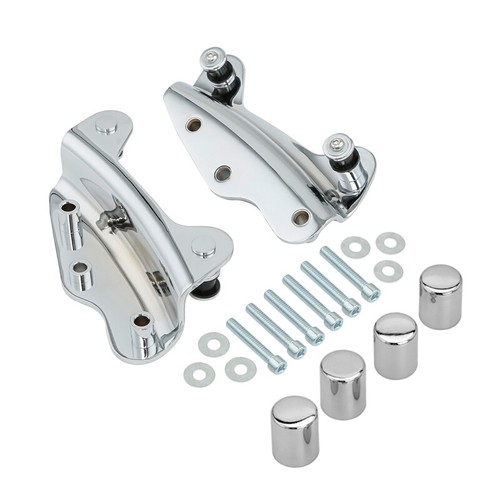 Chrome 4 Point Docking Hardware Kit & Covers Fit For Harley Touring ...