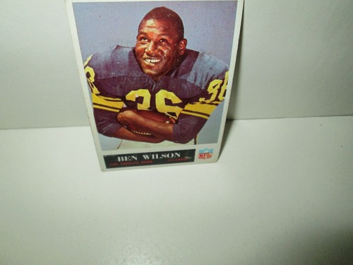 BEN WILSON 1965 FOOTBALL CARD Philadelphia #97 Rookie Rc Los Angeles ...