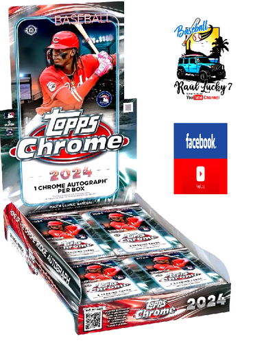 CINCINNATI REDS 2024 TOPPS CHROME BASEBALL 1 HOBBY BOX BREAK ...