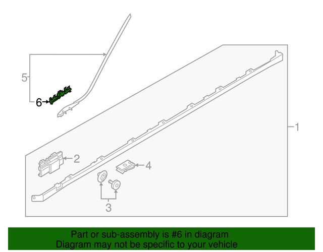 Genuine Volvo Pillar Molding Retainer 31416877 for sale online | eBay