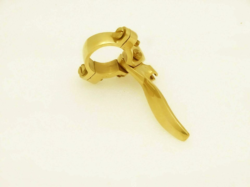 7/8" Customize Heavy Brass HandleBar Decompressor Lever For Vintage ...