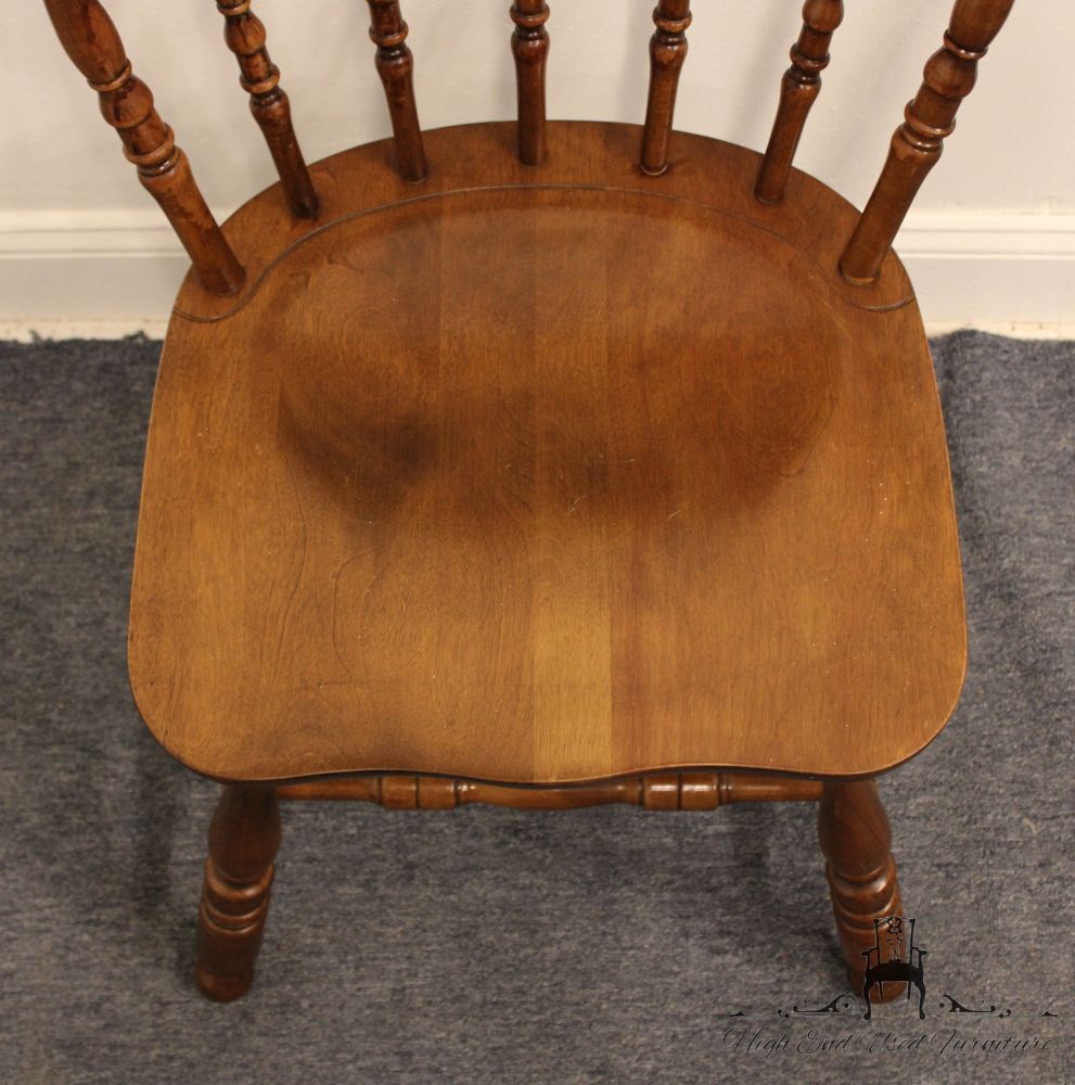 S BENT BROS Solid Hard Rock Maple Colonial Pub Style Dining Side Chair ...