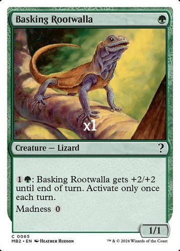 MTG White Border Mystery Booster 2 MB2 Basking Rootwalla MINT | eBay
