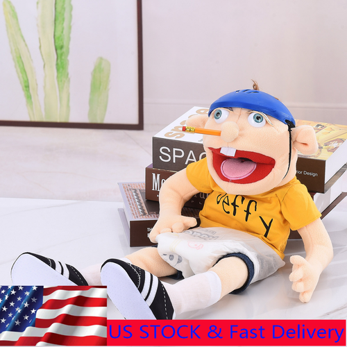 Jeffy Hand Puppet Plush Toy With Metal Rod 23" Stuffed Doll Kids Gift ...