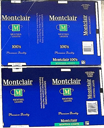 MontClair - Vintage Cigarette Collection - USA 🇺🇸 - 80s - Empty Pack | eBay