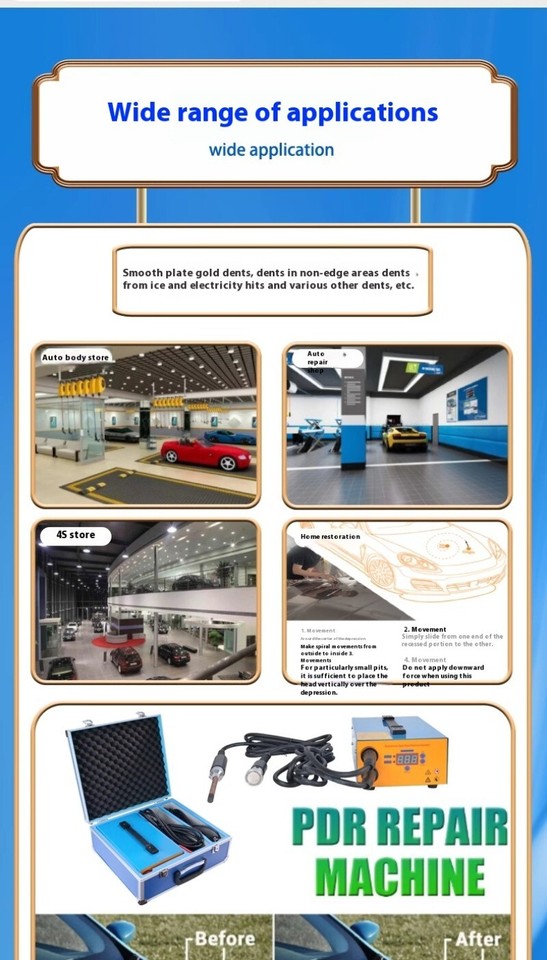PDR-R Auto Sheet Metal Dent Repairer Heated Sheet Metal Hail Dent ...