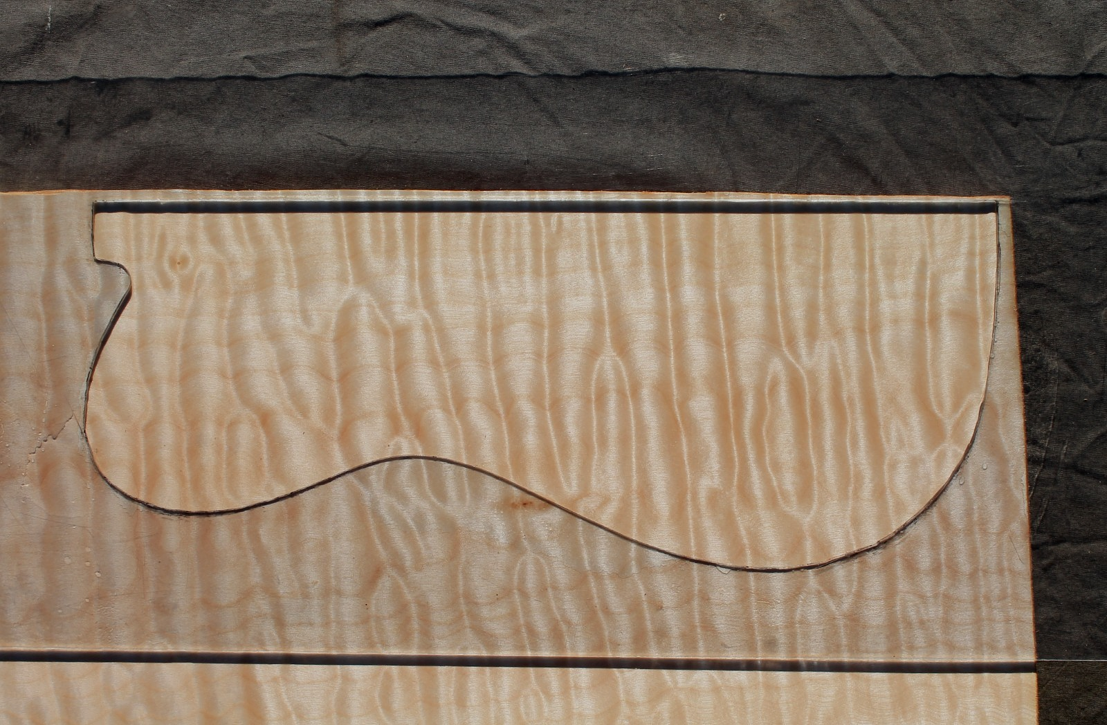 AWESOME QUILTED MAPLE 20 1/2" X 9 3/4" X 11/16" GUITAR, LUTHIER, CRAFT ...