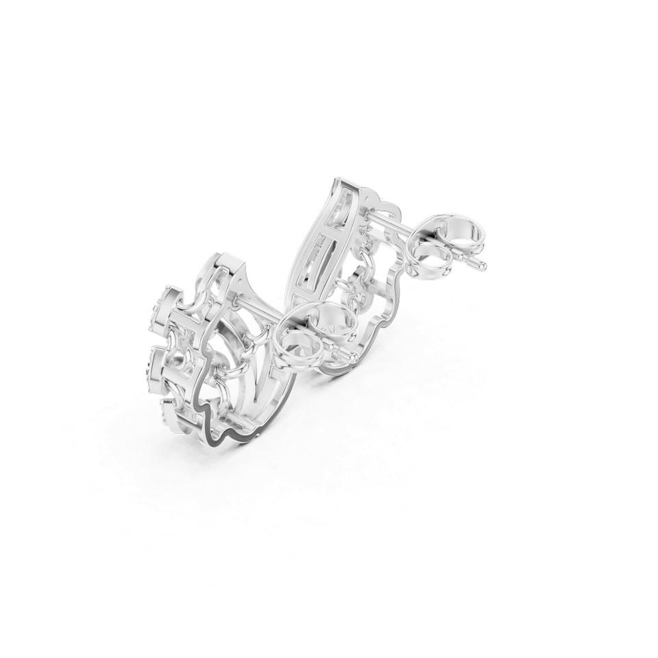 Twisted 28p Split Shank Stud Round Cut VVS1/D/Excellent Diamond 925 Silver E091 | eBay UK