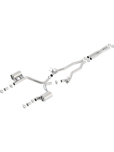 Borla 15-16 For Dodge Charger SRT 392 6.4L No Tip Single Split Rear Exi ...