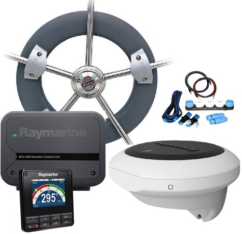Raymarine EV-100 Evolution Wheel Drive Complete Autopilot w/ EV1 Sensor ...