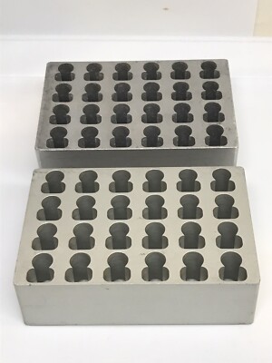 2 Liquid Handler 24 Position Vial Aluminum Heat Blocks Tecan | eBay