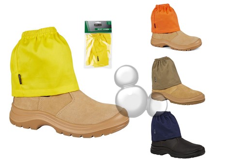 3 x Pairs of Work Boot Covers Navy or Khaki Overboot Sock Savers Cover ...