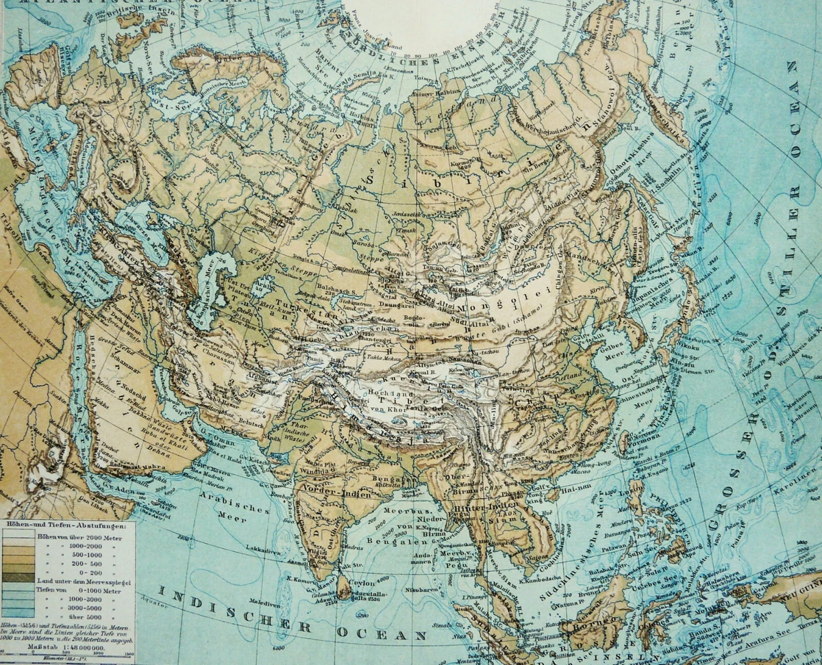 Map Of Eurasia With Rivers