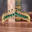55 Styles Green Crystal Queen Princess Tiara Crown Wedding Prom Queen ...