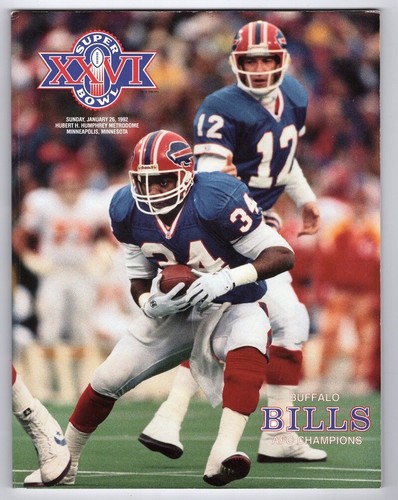 BUFFALO BILLS 1992 SUPER BOWL GAME XXVI POST SEASON NFL GUIDE | eBay