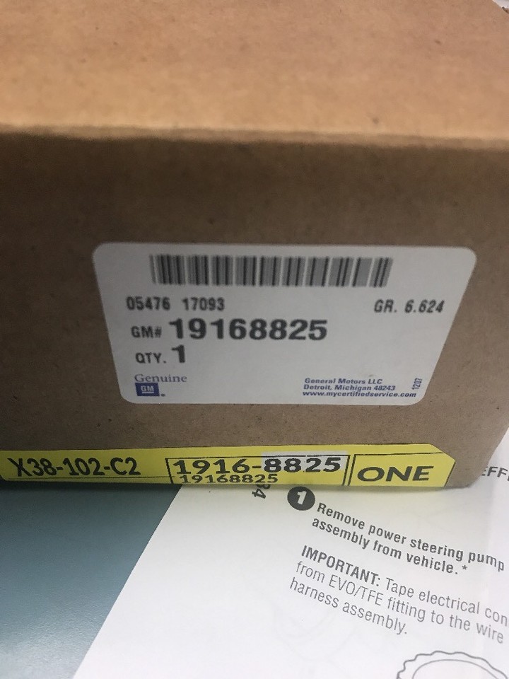 Genuine GM 19168825 Power steering Pump Actuator Conversion Kit | eBay