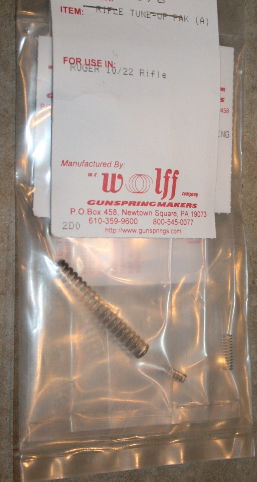 Ruger 10/22 Rifle Tune Up Service Spring Kit .22LR Full Kit Upgrade 10 ...