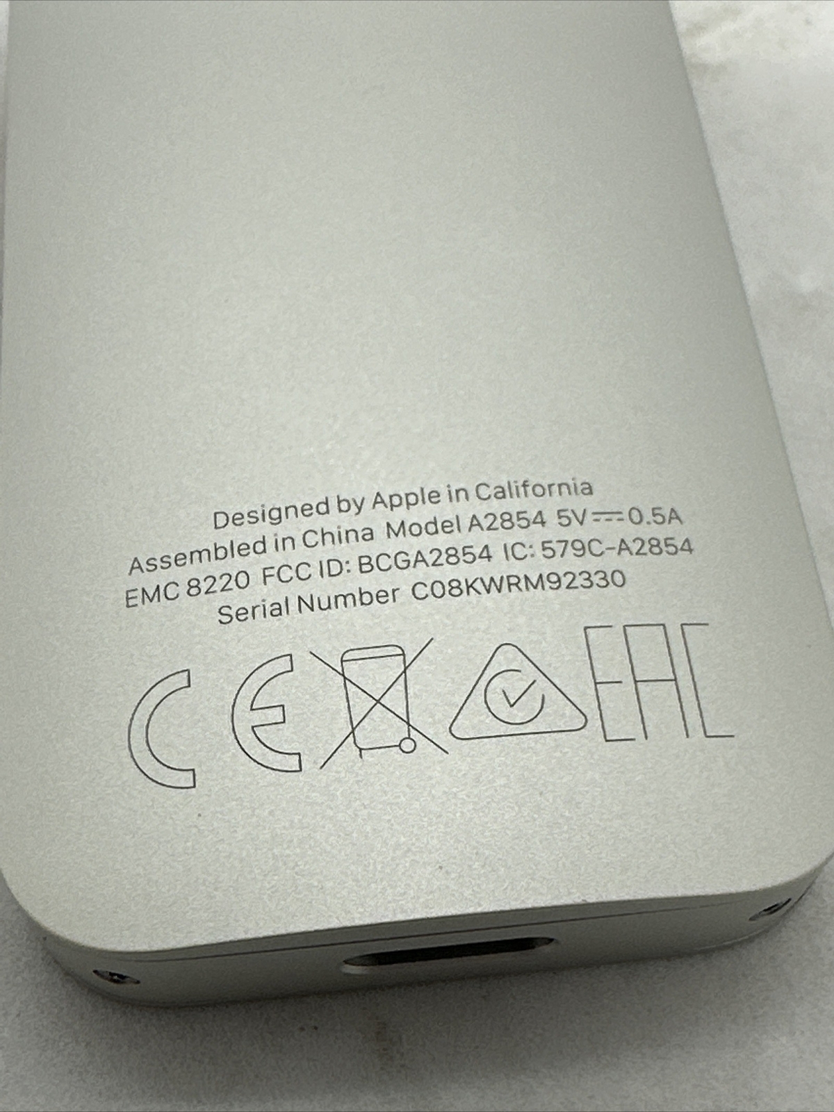 Apple MNC73AM/A Model A2854 Siri Remote Control 3rd Generation Silver ...