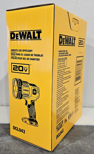 NEW! DeWalt DCL043 20V Max Cordless LED Jobsite Spotlight | eBay
