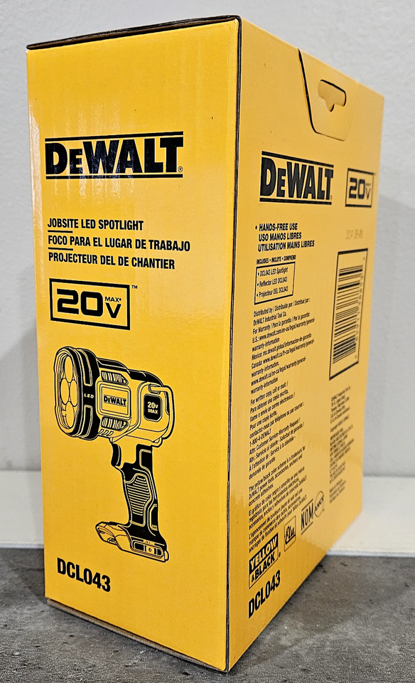 NEW! DeWalt DCL043 20V Max Cordless LED Jobsite Spotlight | eBay