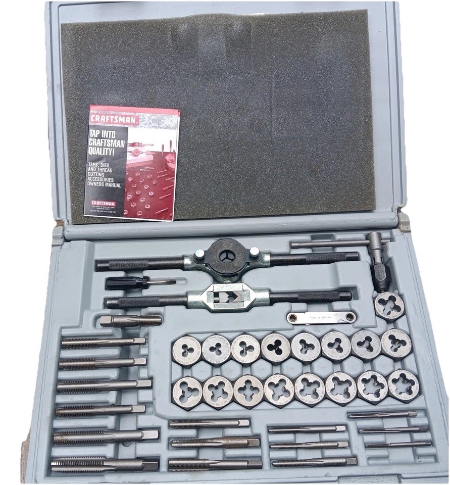 Snap-On Steal Top/ Tools/Husky Torque Gun, Craftsman Taps Dies & Thread ...