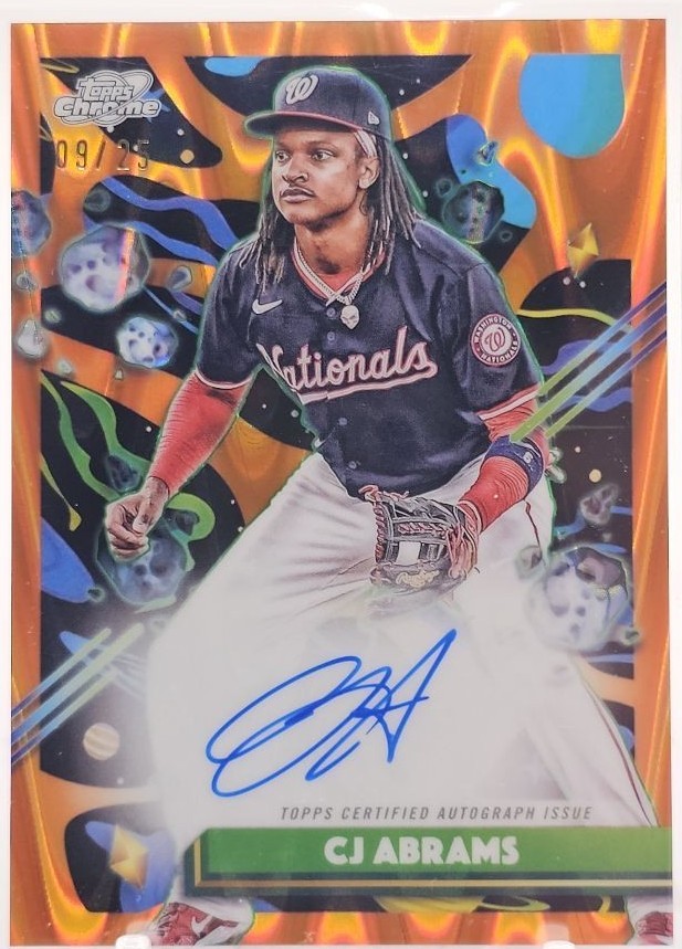 2025 Topps Cosmic Chrome - Autographs C.J. Abrams #CCA-CA Orange ...