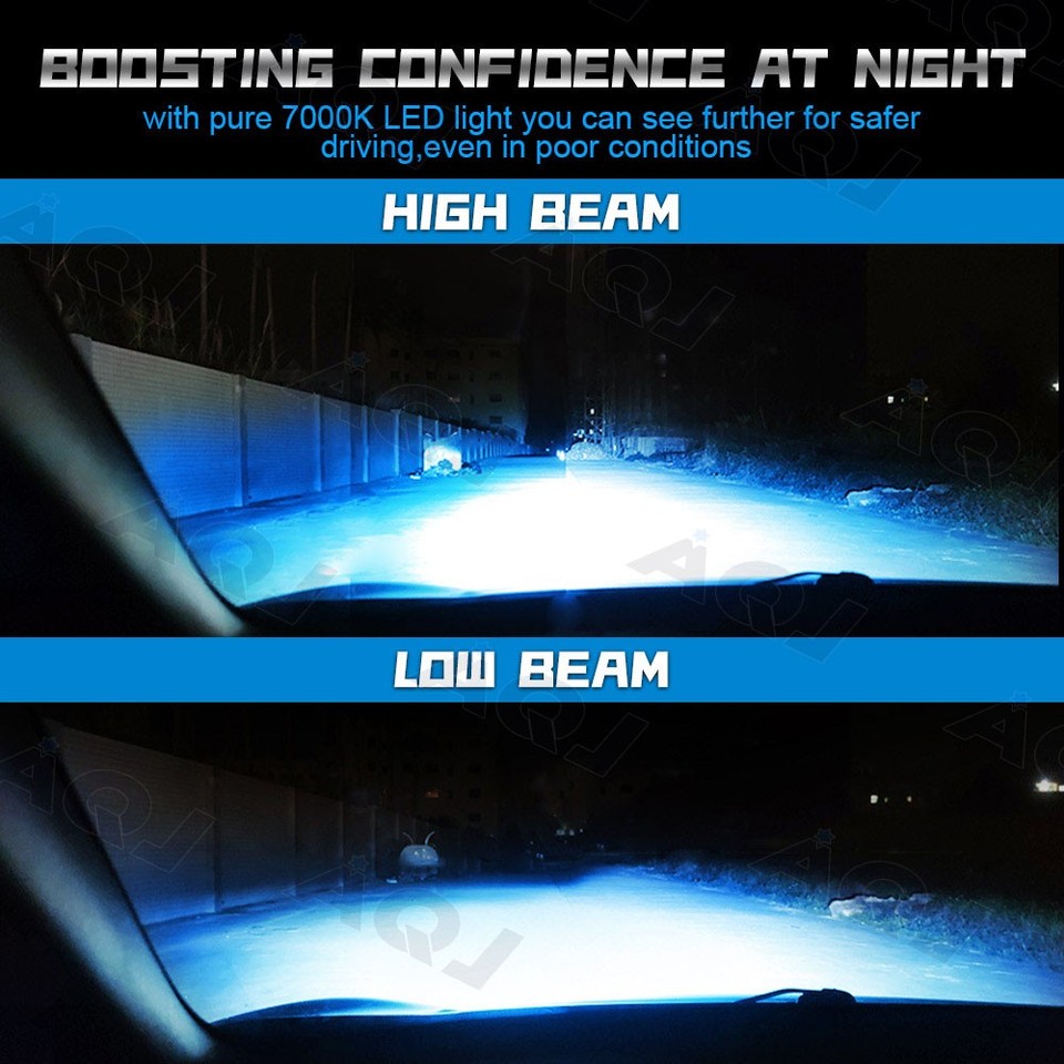 For Dodge Ram 3500 1994-2000 4X Ice Blue LED Headlight Hi/Lo+Fog Lights ...