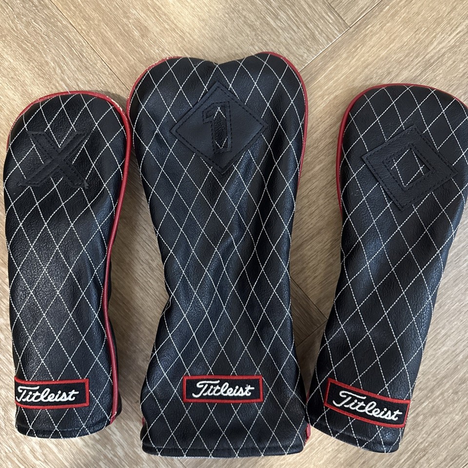 Titleist Premium Headcover Head Set Cover(Driver, Wood, Hybrid) | eBay UK