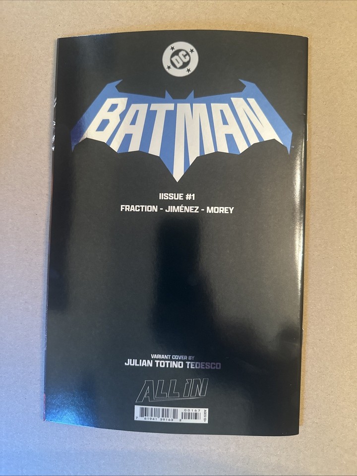 BATMAN #1 - JULIAN TOTINO TODESCO BLIND BAG FOIL VARIANT - 2025 DC ...